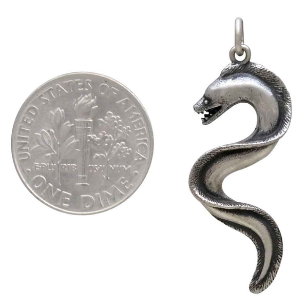 Sterling Silver Moray Eel Pendant – Witch's Way Craft - Thirteen Circles
