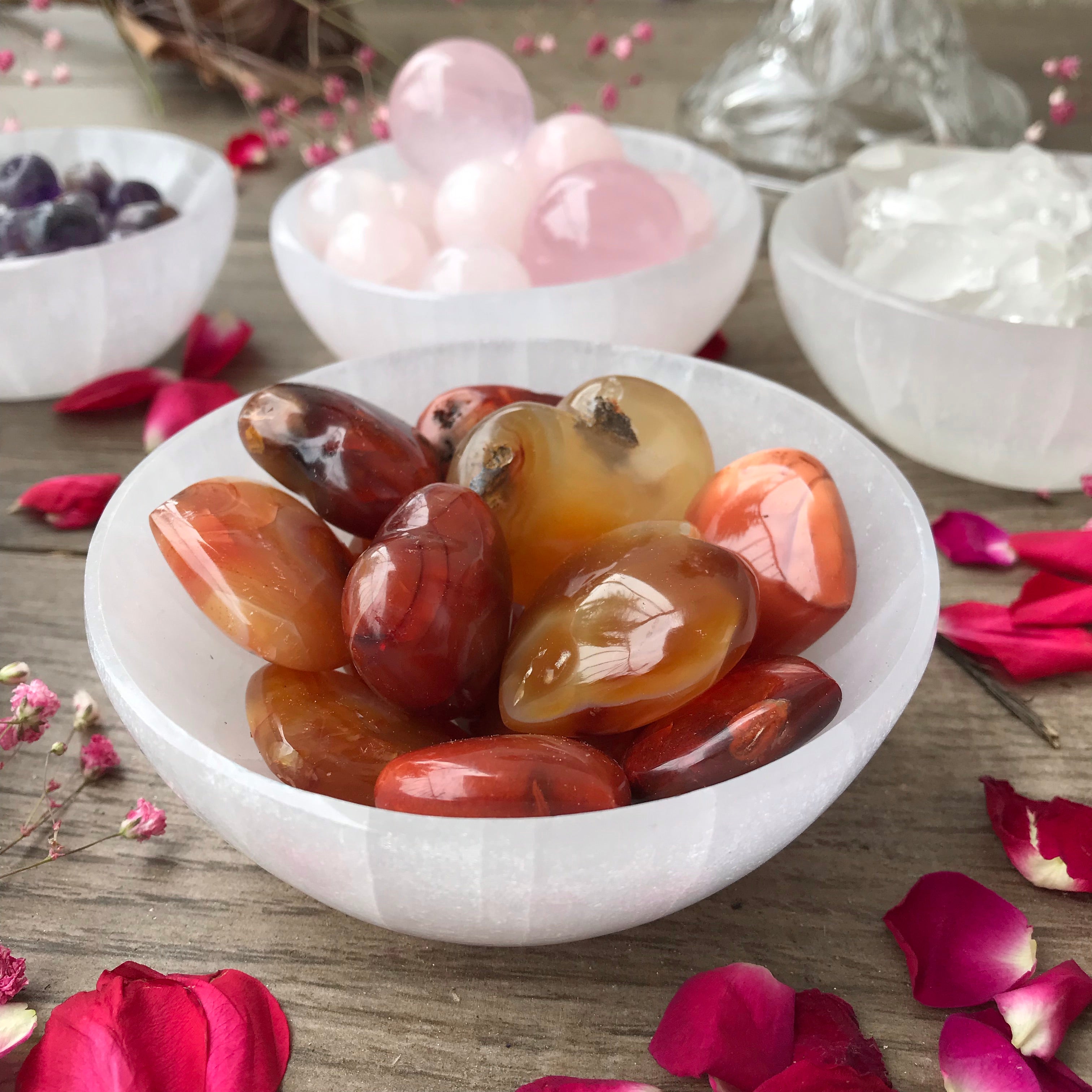 Selenite Crystal Bowl – Witch's Way Craft - Thirteen Circles
